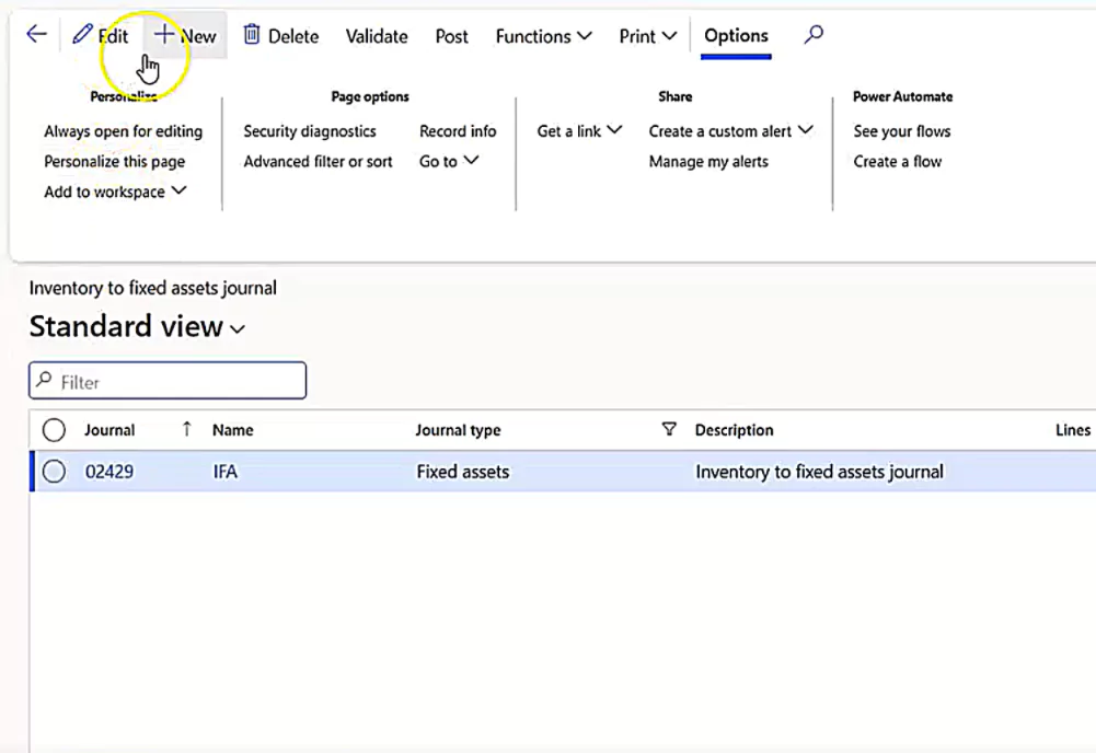Moving an inventory item to Fixed Assets in D365 Finance and Operations ...