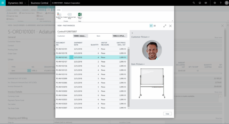 Customer Item Invoice History for Dynamics 365 Business Central | Rand ...
